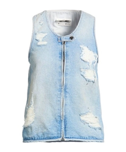 MAISON MARGIELA Washed Denim Vest - Blue