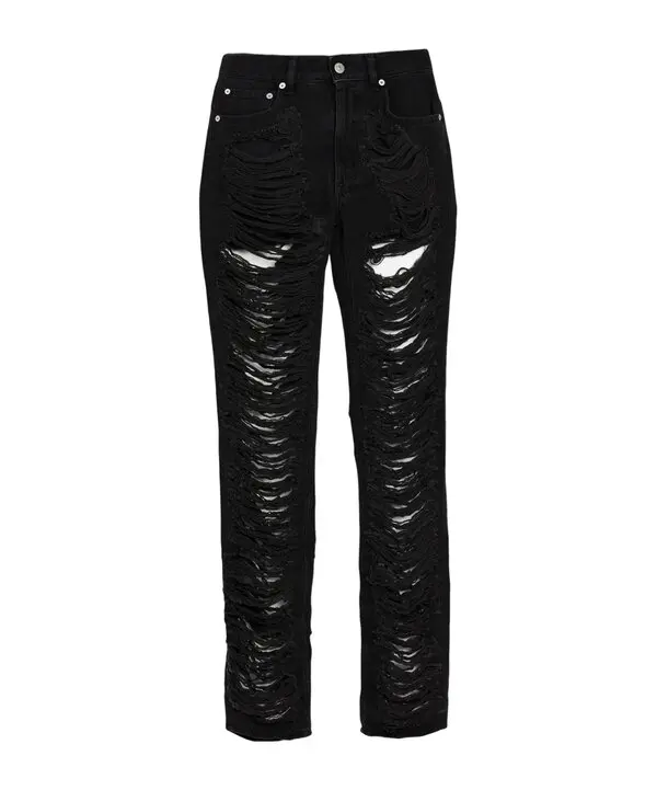 MAISON MARGIELA Washed Ripped Slim-fit Jeans
