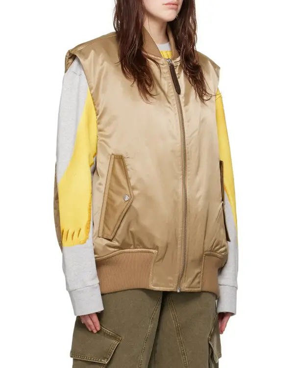 J.W.ANDERSON Sleeveless Bomber Waistcoat