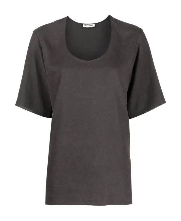 LOW CLASSIC Scoop Neck Short Sleeve T-shirt