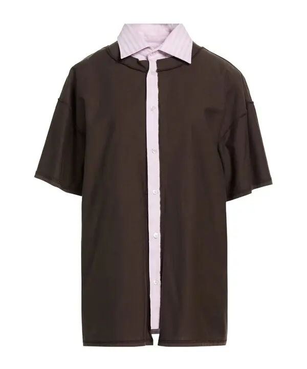 MAISON MARGIELA Color-block Short-sleeve Shirt - Black