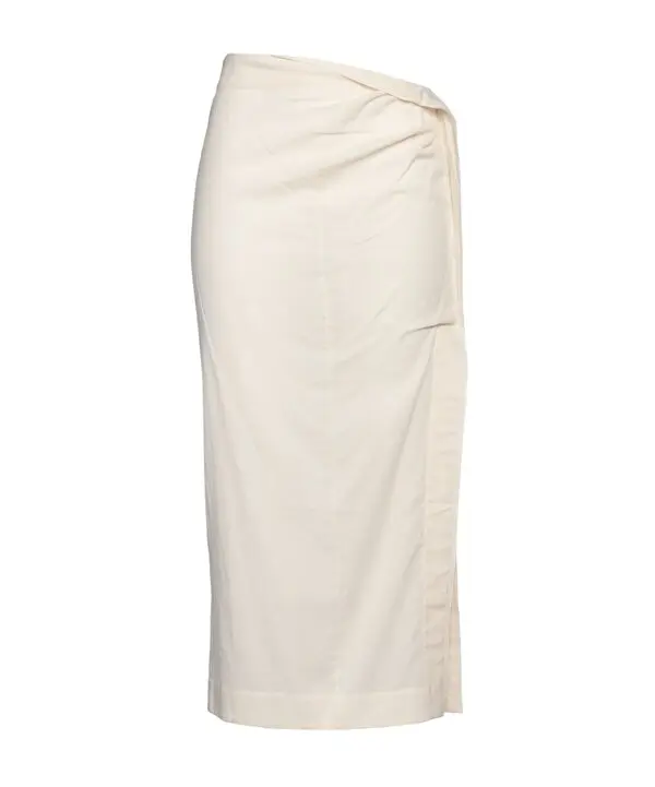 Jacquemus Draped Slit Midi Skirt