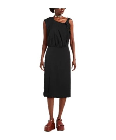 Sportmax Solid Color Stretchy Sleeveless Dress