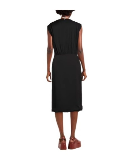 Sportmax Solid Color Stretchy Sleeveless Dress