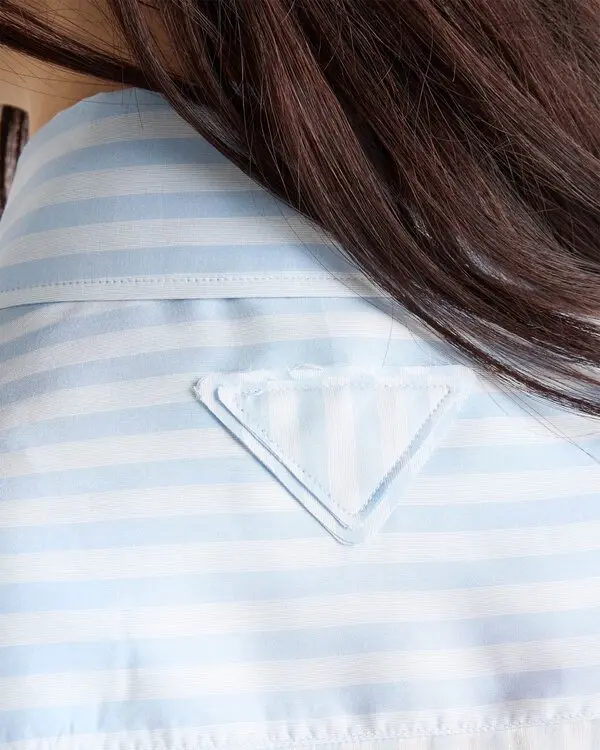 Prada Striped Patch-pocket Shirt