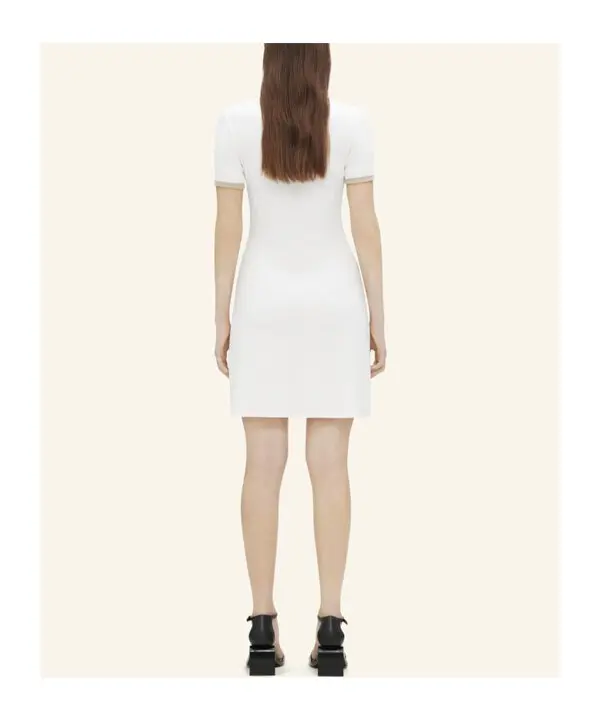 COURREGES Courrèges Contrast V-neck Mini Dress