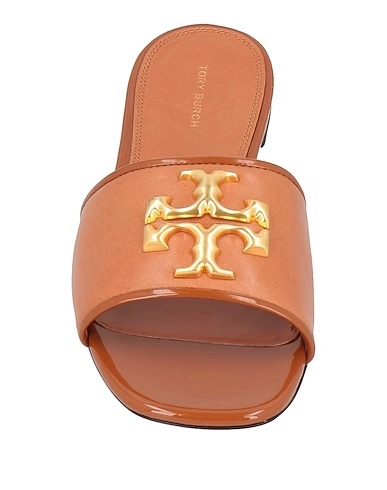 Tory Burch Flat Square-toe Sandals With Logo
