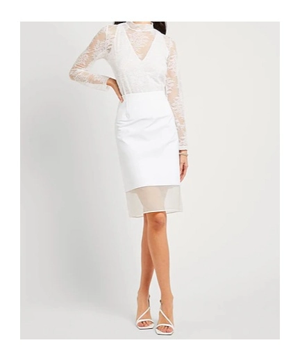 Sportmax Midi Pencil Skirt With Appliqués And Crystals