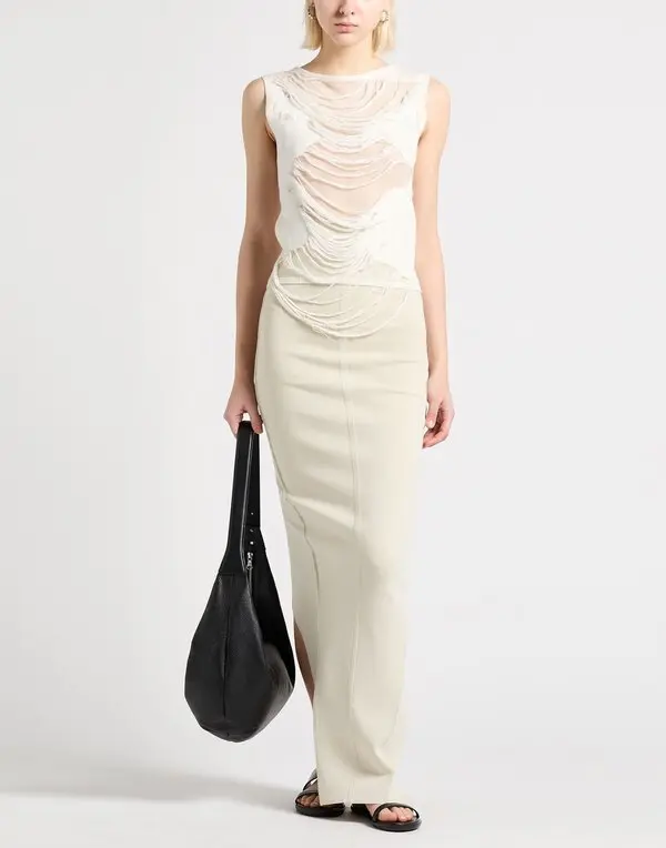 MAISON MARGIELA Sleeveless Scoop Neck Top With Distressed Detailing