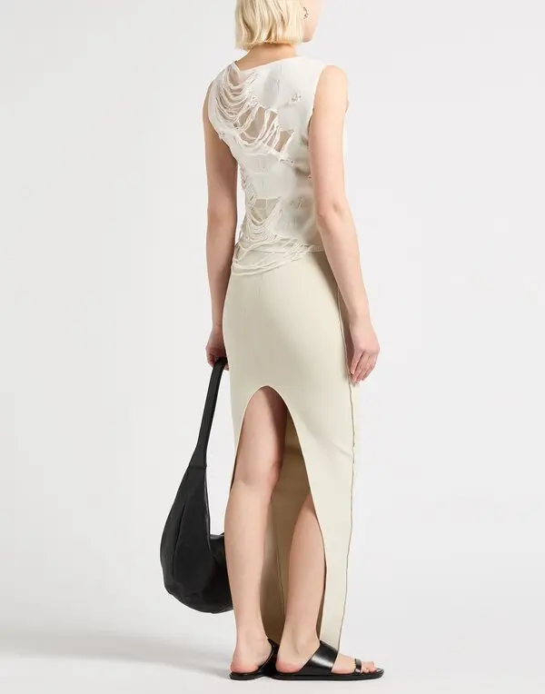 MAISON MARGIELA Sleeveless Scoop Neck Top With Distressed Detailing
