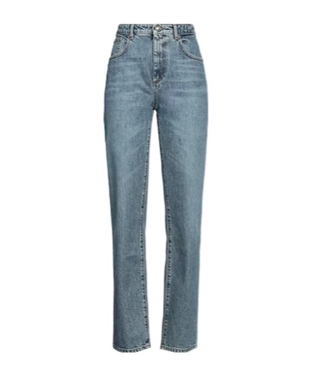 Sportmax High Waisted Straight Leg Denim Trousers