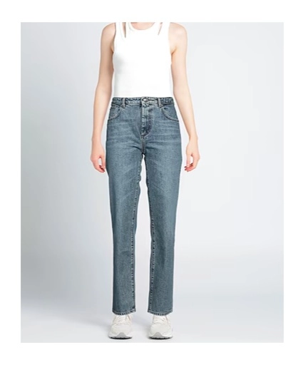 Sportmax High Waisted Straight Leg Denim Trousers