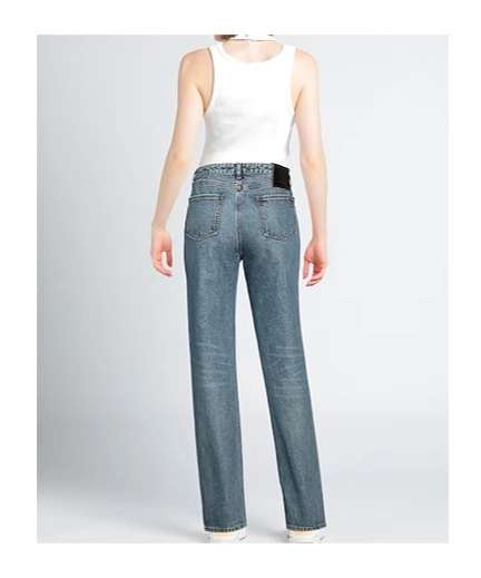 Sportmax High Waisted Straight Leg Denim Trousers