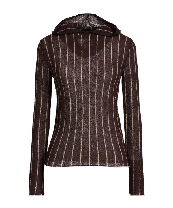 MAISON MARGIELA Striped Knitted Hoodie
