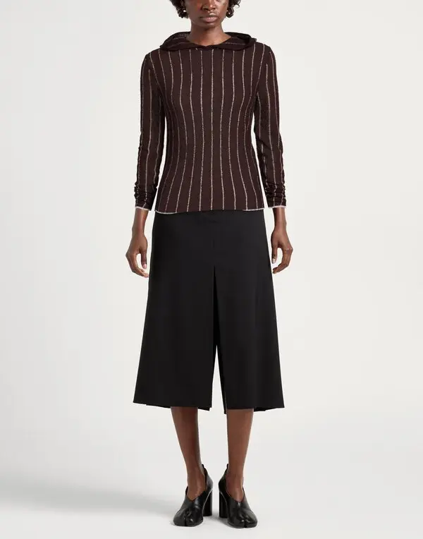 MAISON MARGIELA Striped Knitted Hoodie
