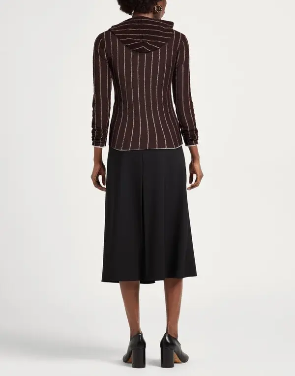 MAISON MARGIELA Striped Knitted Hoodie