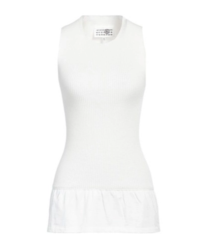 MAISON MARGIELA Solid-color Sleeveless Knitted Sweater