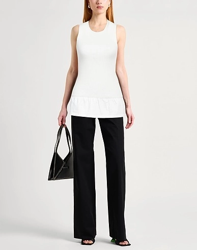 MAISON MARGIELA Solid-color Sleeveless Knitted Sweater