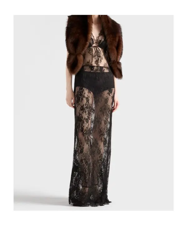 Prada Long Lace Dress