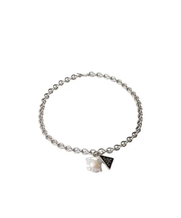 Prada Metal Necklace With Pearl