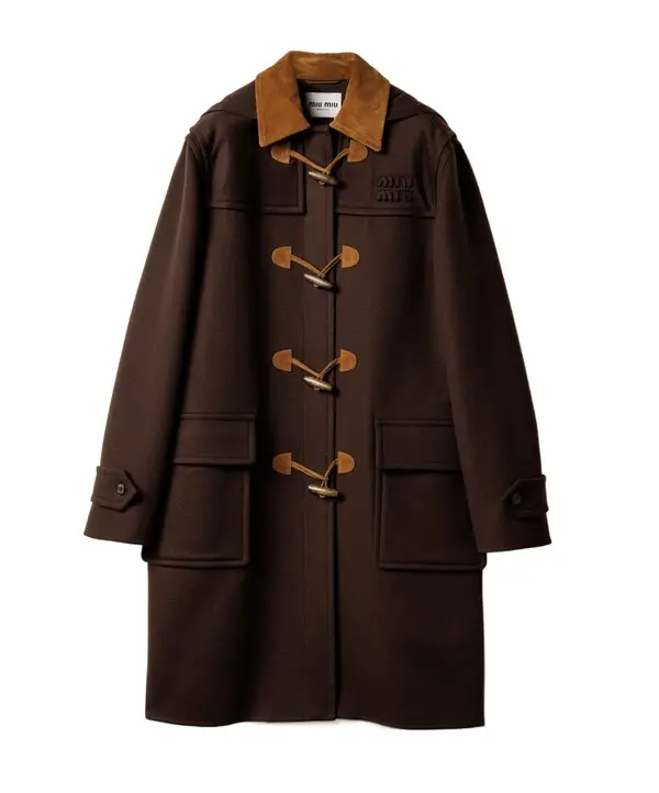 Miu Miu Double Cashmere And Wool Duffle Coat