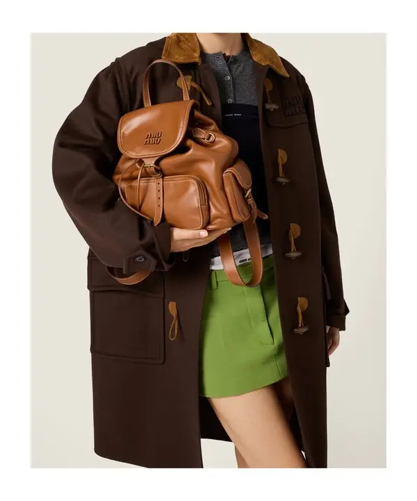 Miu Miu Double Cashmere And Wool Duffle Coat