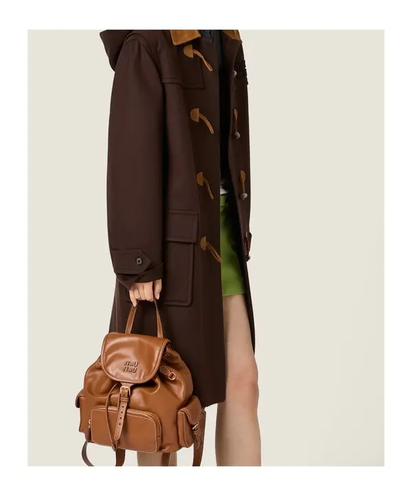 Miu Miu Double Cashmere And Wool Duffle Coat