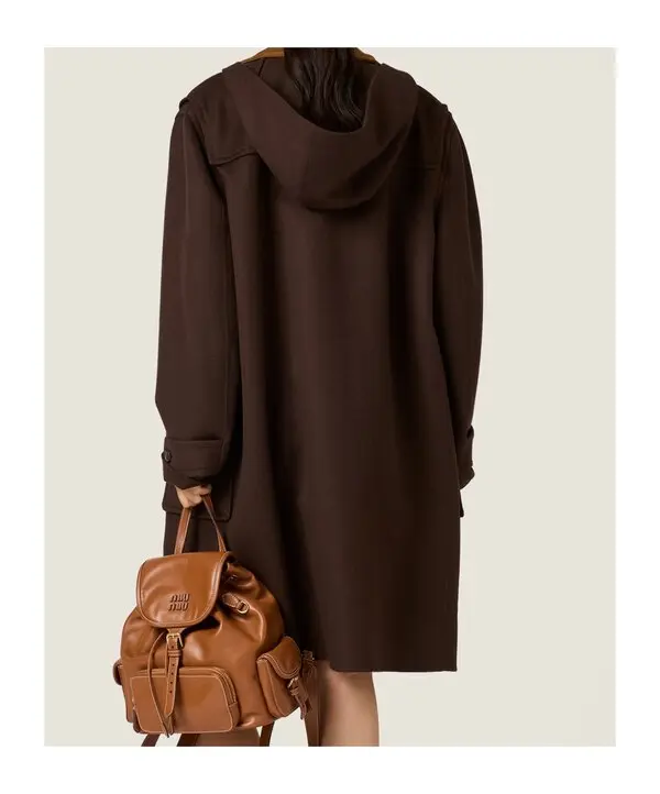 Miu Miu Double Cashmere And Wool Duffle Coat