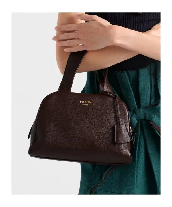 Prada Medium Leather Top-handle Bag