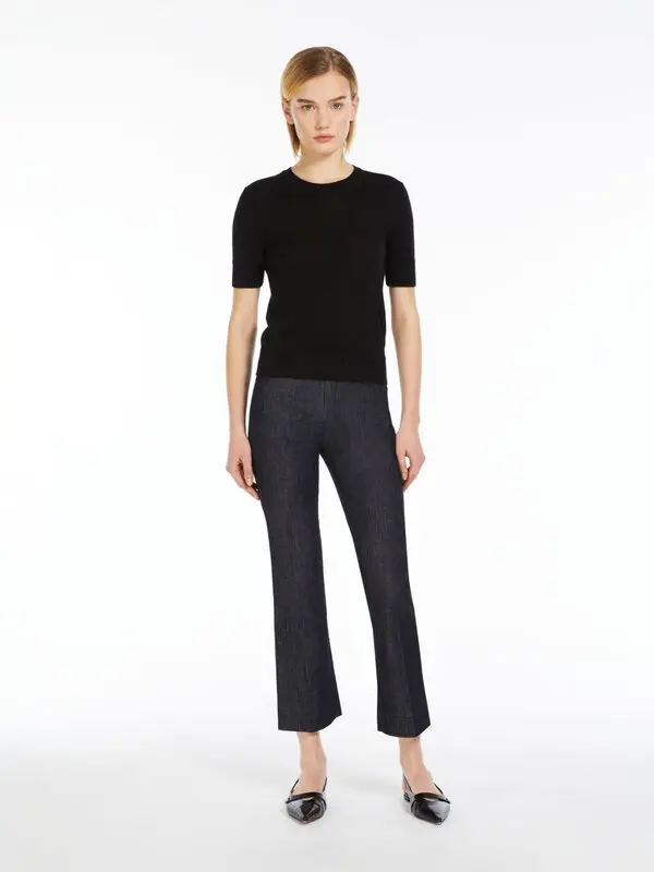 Max Mara Straight Leg Cropped Jeans