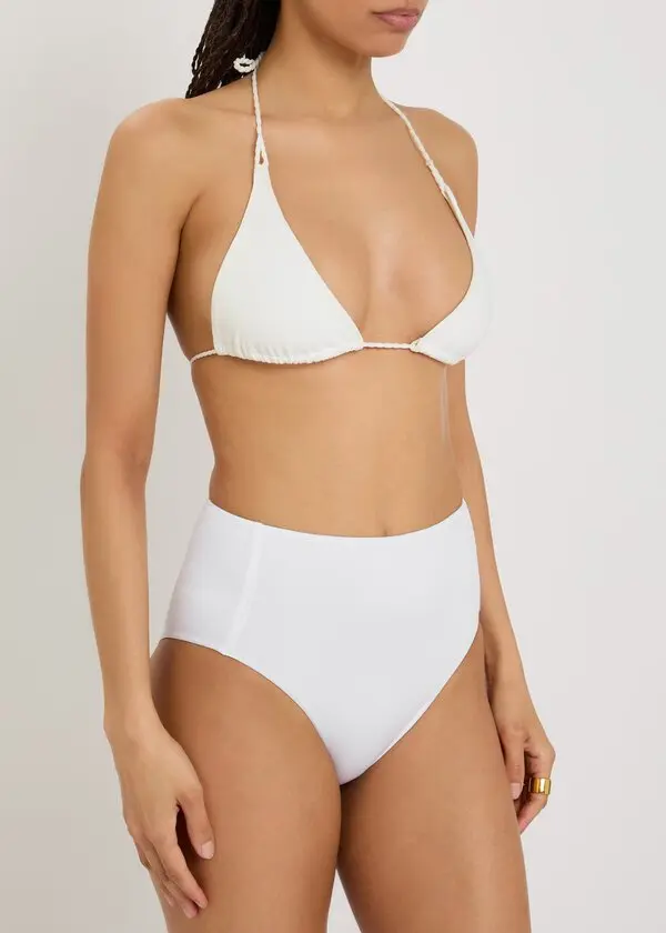 Max Mara High-waisted Stretch-polyamide Bikini Briefs