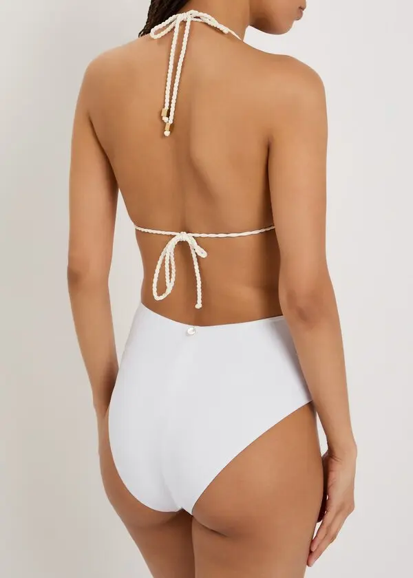 Max Mara High-waisted Stretch-polyamide Bikini Briefs