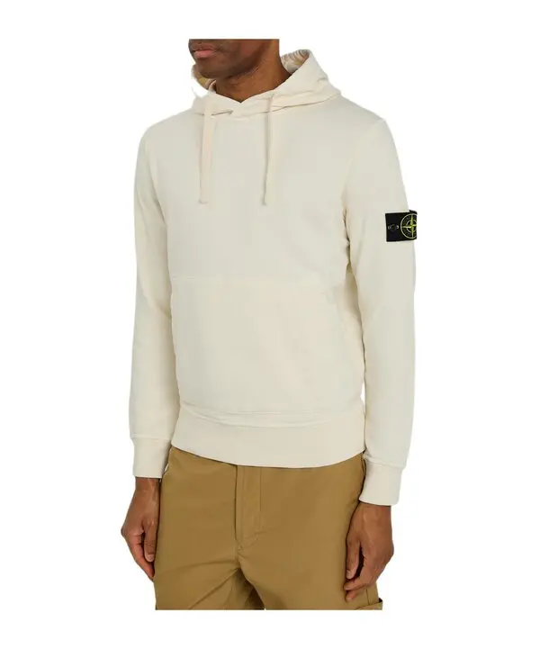 Stone Island Hooded Cotton Sweatshirt