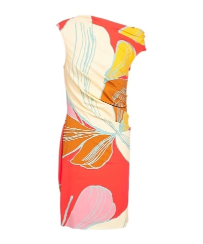 MAXCO. Max&co. Sleeveless Draped Neckline Bodycon Dress