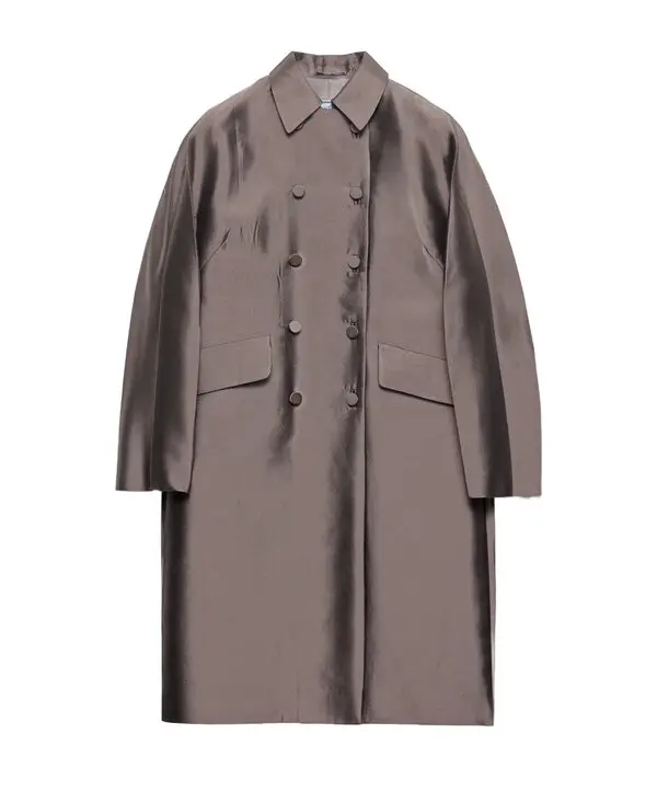 Prada Double-breasted Wool And Silk Coat