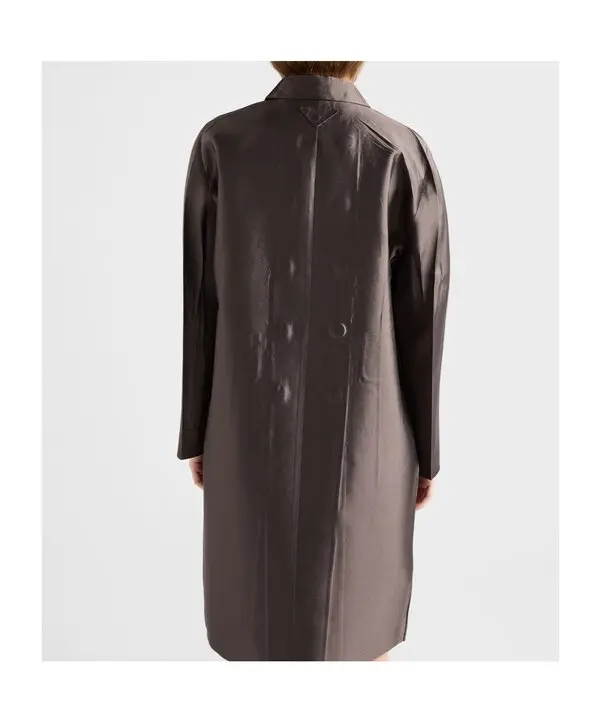 Prada Double-breasted Wool And Silk Coat