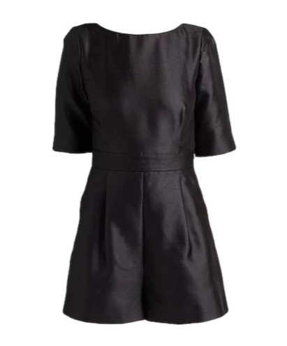 Max Mara Taffeta Playsuit - Black