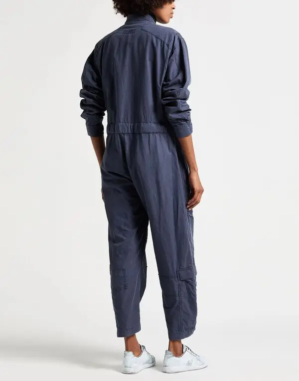 MAISON MARGIELA Solid Color Stretch Long Sleeve Jumpsuit
