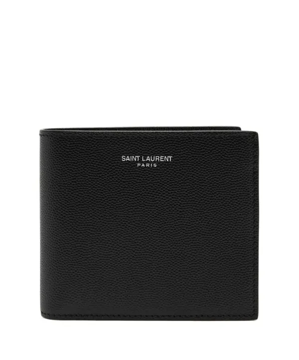 Saint Laurent East/west Pebbled Leather Wallet