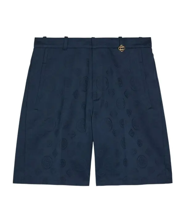 Casablanca Monogram Cotton Shorts