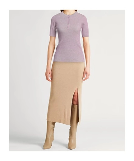Tory Burch Short-sleeved Embroidered Logo Knitwear