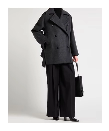 Max Mara Double-breasted Flannel Coat