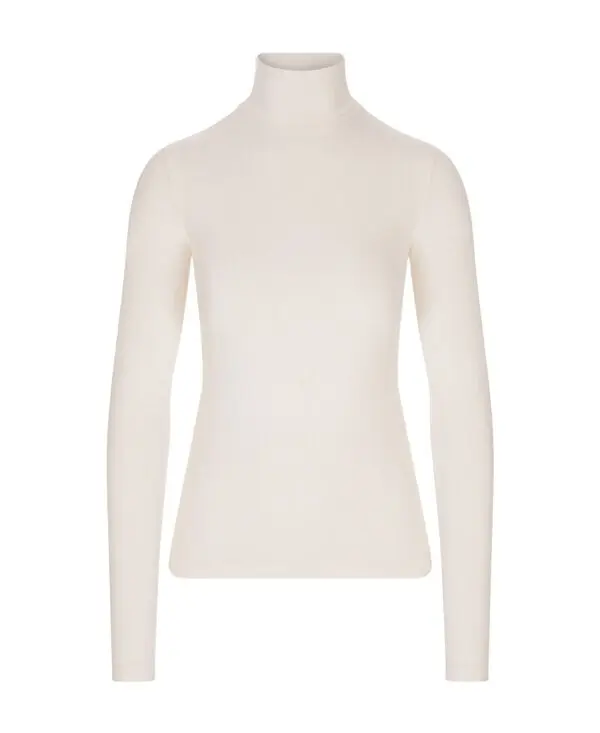 Polo Ralph Lauren Ribbed High Neck Long Sleeve Jumper - White