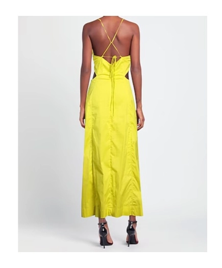 GANNI Sleeveless V-neck Maxi Dress