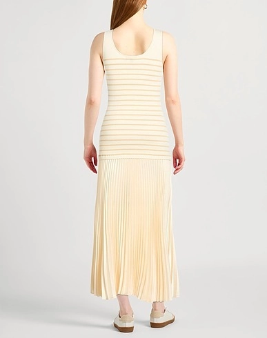 Rag & Bone Sleeveless Striped Maxi Dress With Pleated Skirt