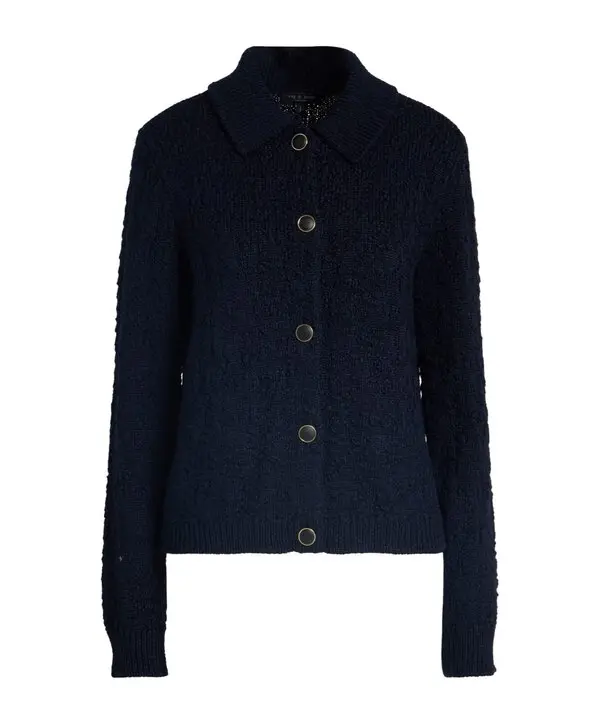 Rag & Bone Solid Color Knit Long-sleeve Coat