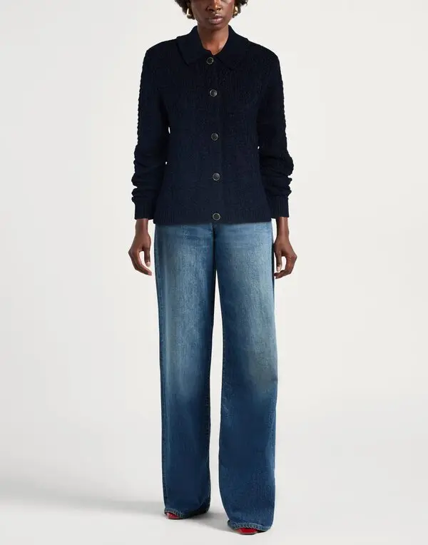 Rag & Bone Solid Color Knit Long-sleeve Coat