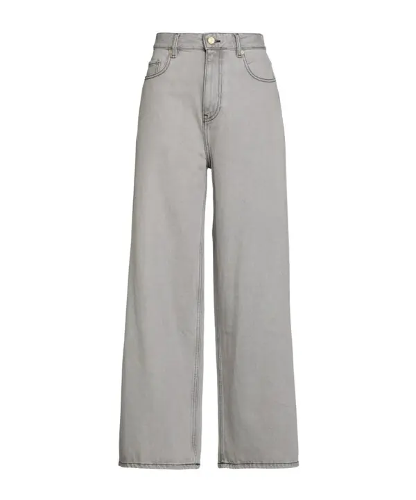 GANNI High-waisted Wide-leg Jeans - Gray