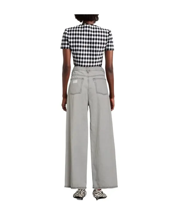 GANNI High-waisted Wide-leg Jeans - Gray