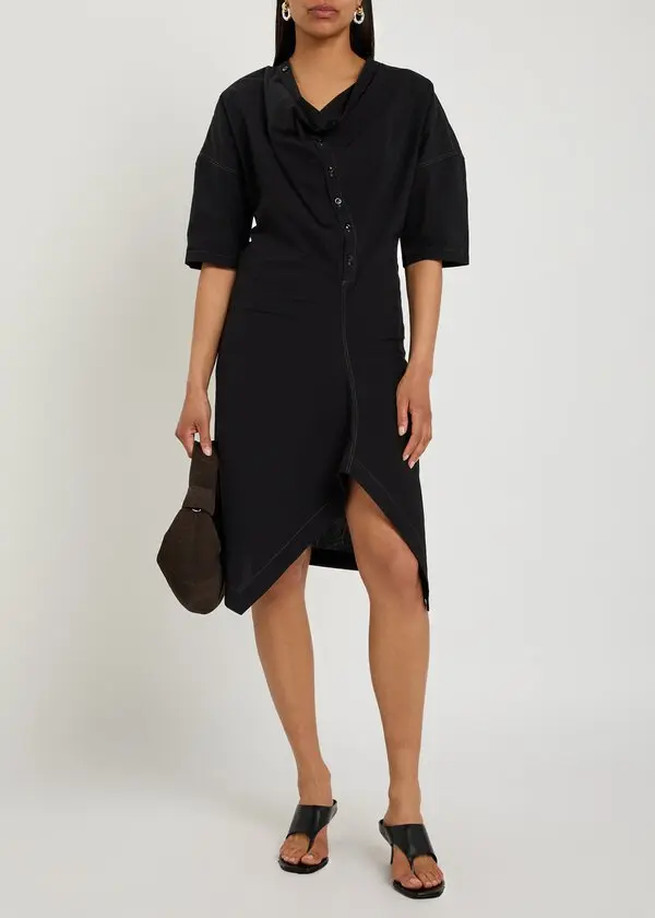 LEMAIRE Asymmetrical Button Dress